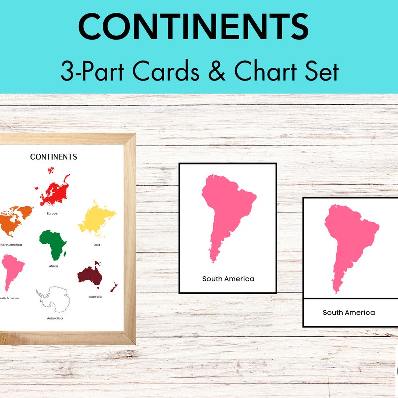 Continents - Etsy