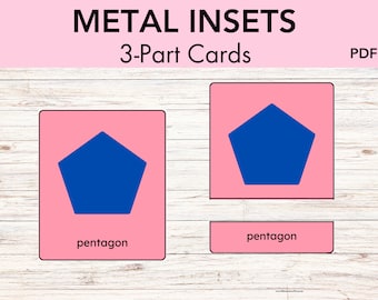Montessori Geometric Shapes 3-part Cards and Control Chart: Homeschool ...