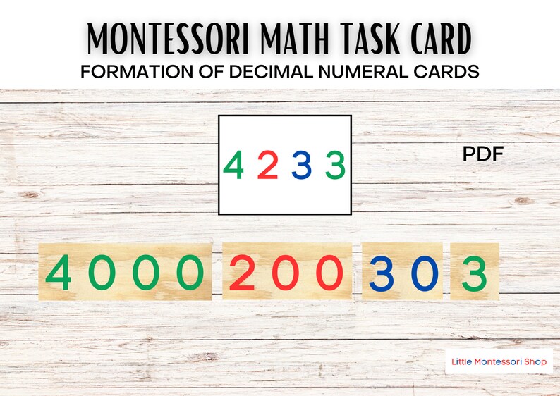 56 MONTESSORI MATH Formation of Numerals Task Cards Math - Etsy