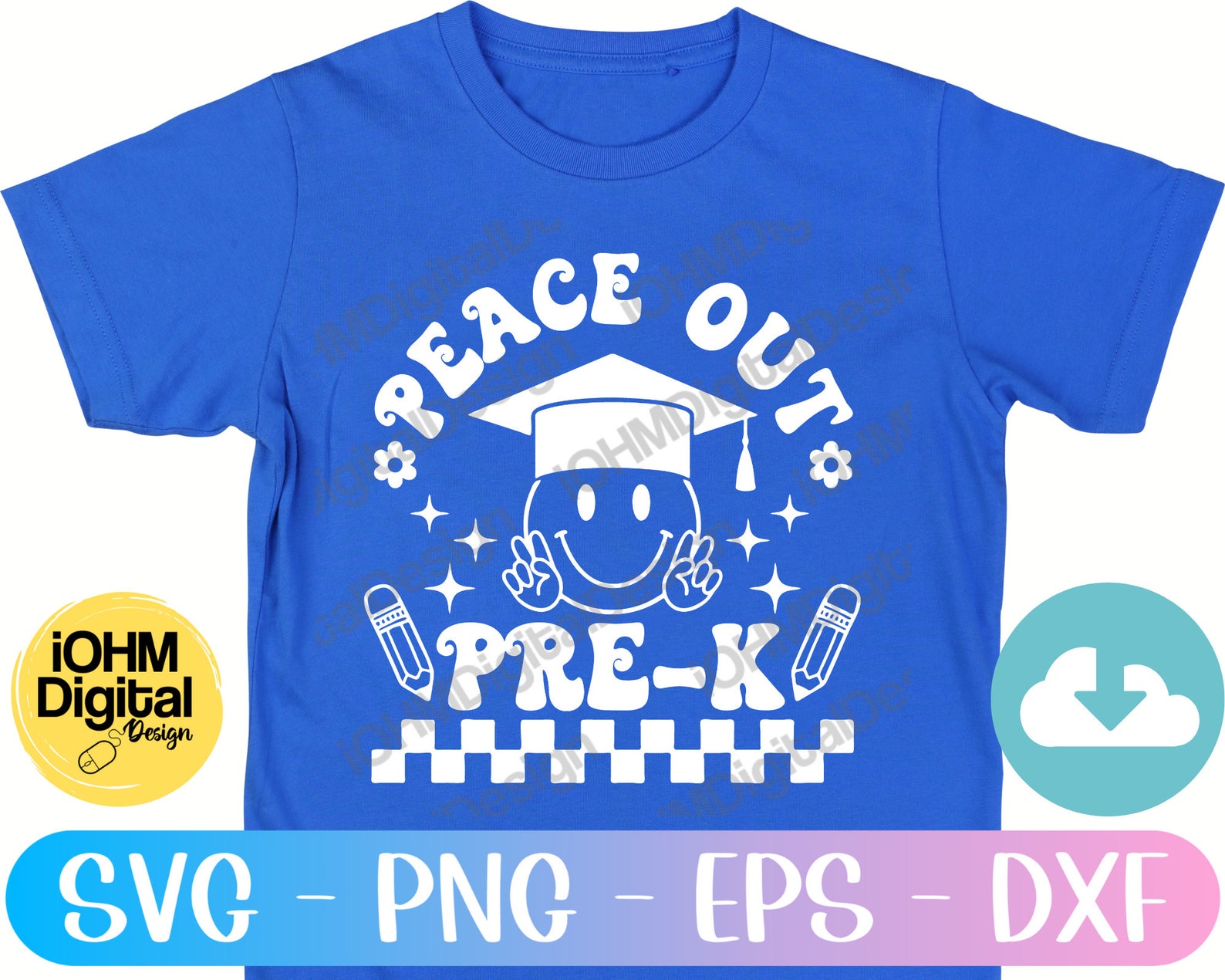 Peace Out Pre-k Svg Png Eps Dxf Cut File Graduation Shirt Svg Peace Out ...