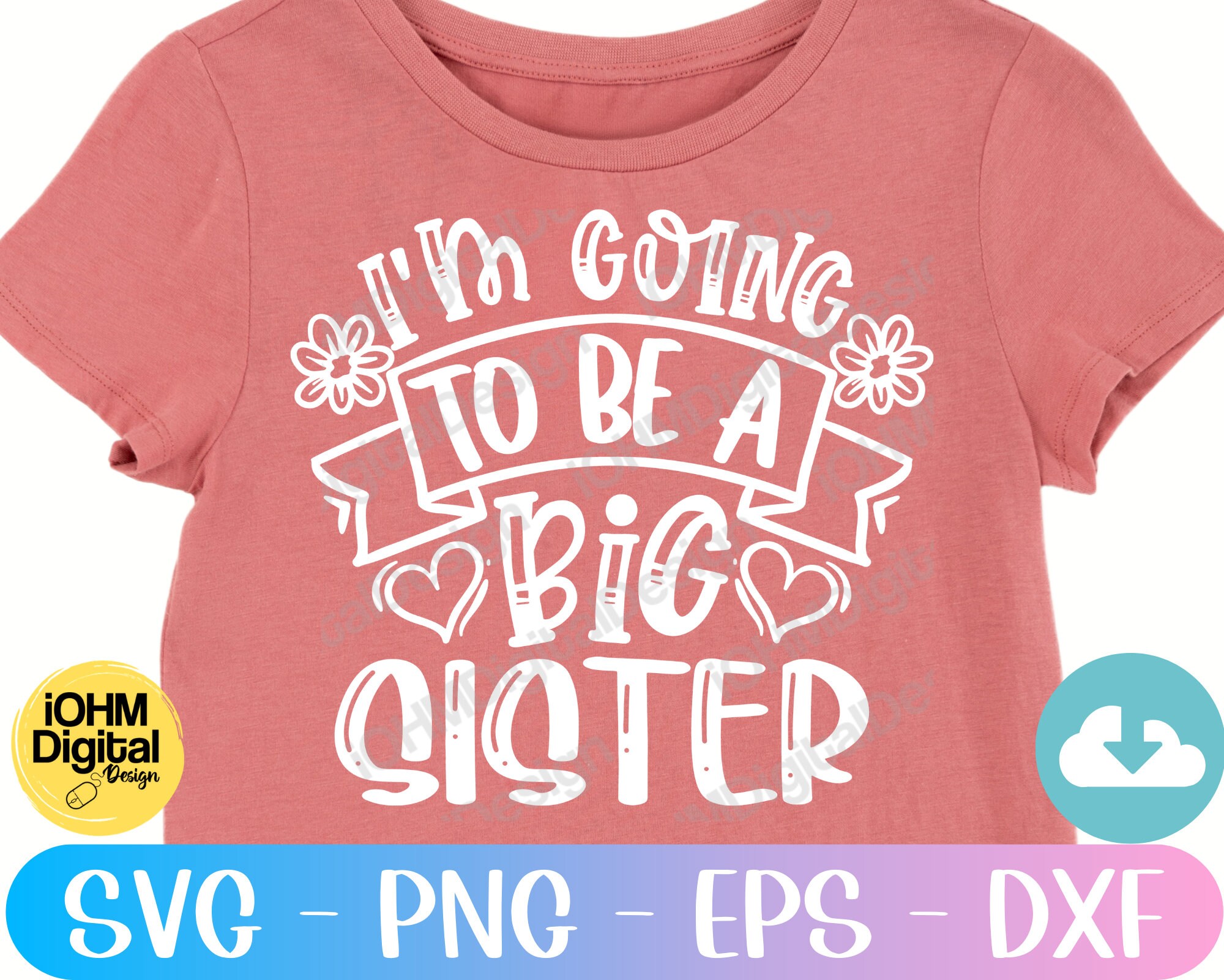 I'm Going to Be A Big Sister Svg/big Sister Svg Files for - Etsy