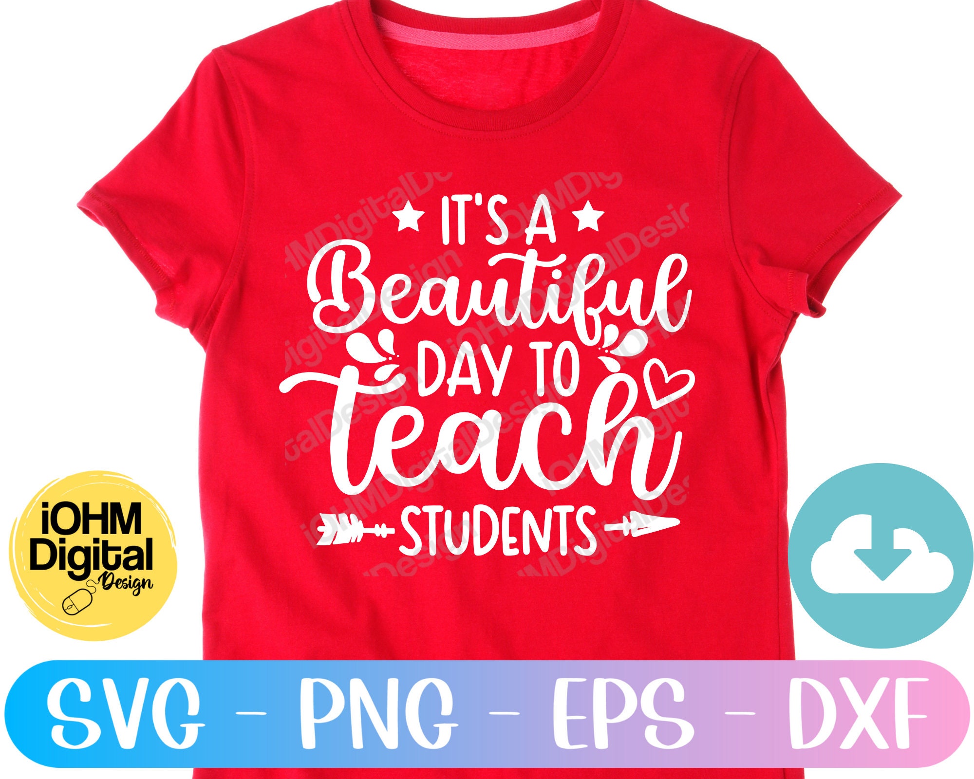 It's A Beautiful Day To Teach Students Svg Png Eps Dxf Cut | Etsy