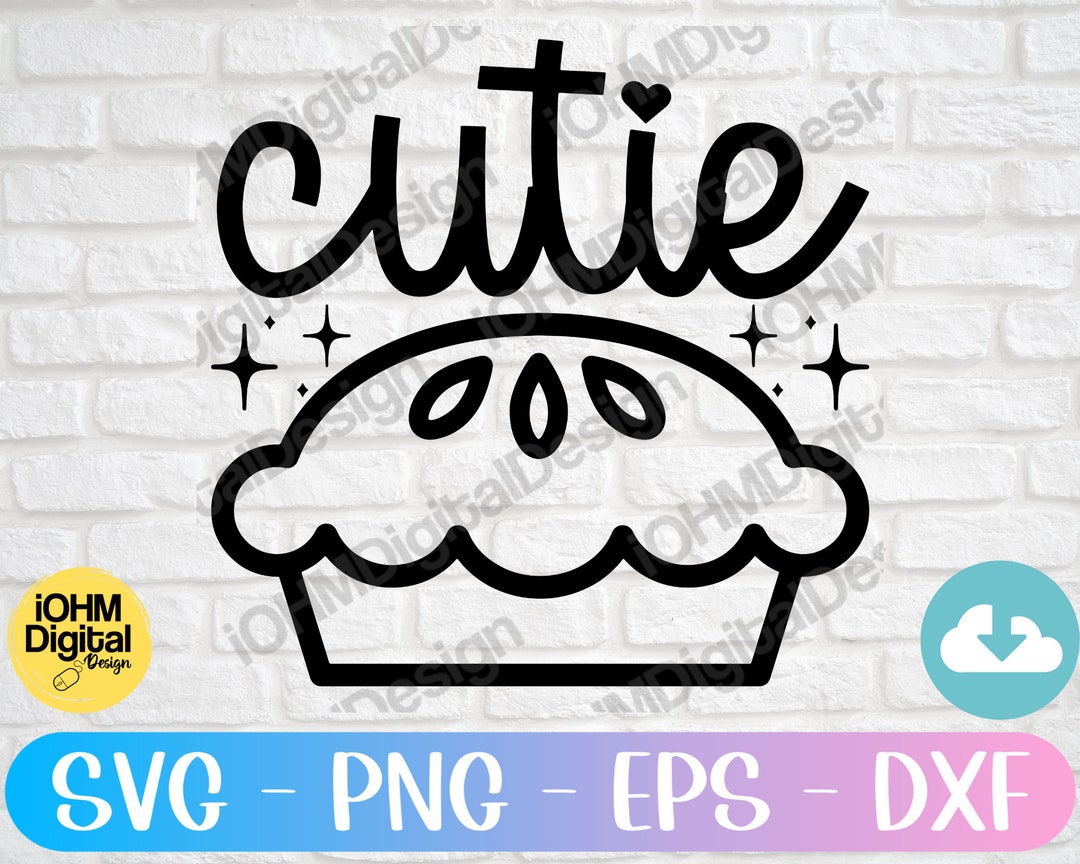 Cutie Pie Thanksgiving SVG: Fall Baby Onesie Design (digital Download ...
