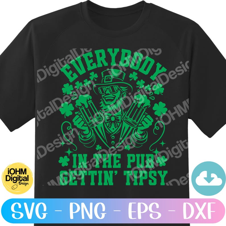 Tipsy St. Patrick's Day SVG: Funny Pub Design (digital Download) - Etsy