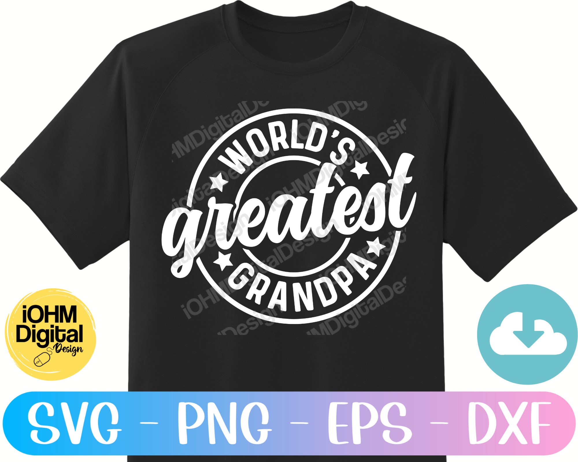 World's Greatest Grandpa Svg Png Eps Dxf Cut File Funny | Etsy