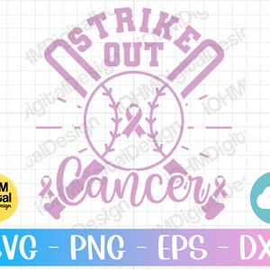 Strike Out Cancer Svg Png Eps Dxf Cut File | Cancer Survivor | Cancer ...