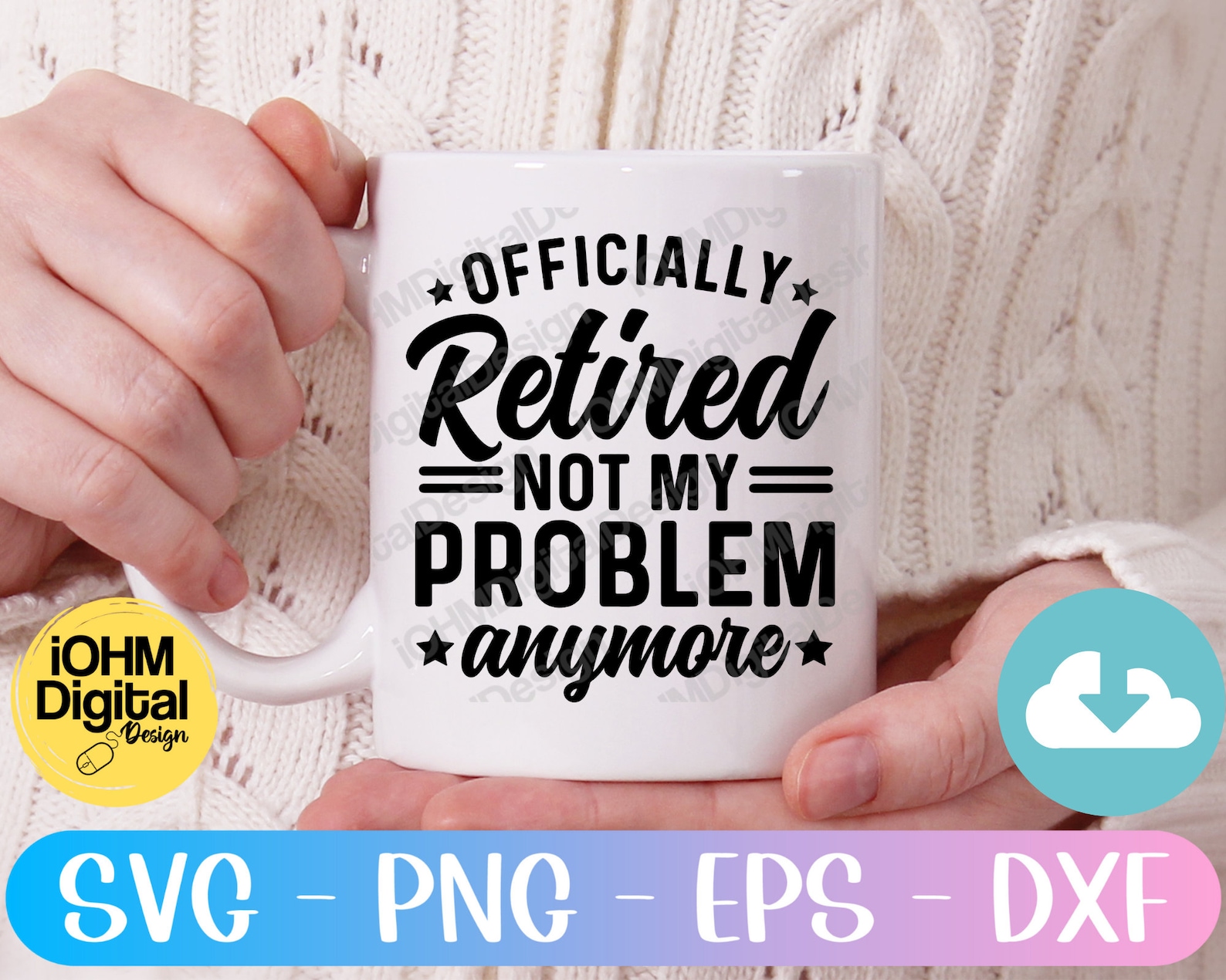 Officially Retired Not My Problem Anymore Svg Png Eps Dxf Cut - Etsy UK