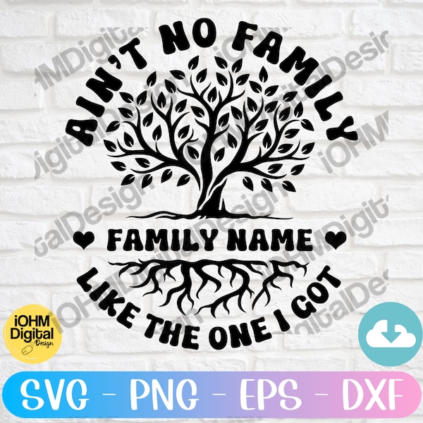 Aint No Family Png - Etsy