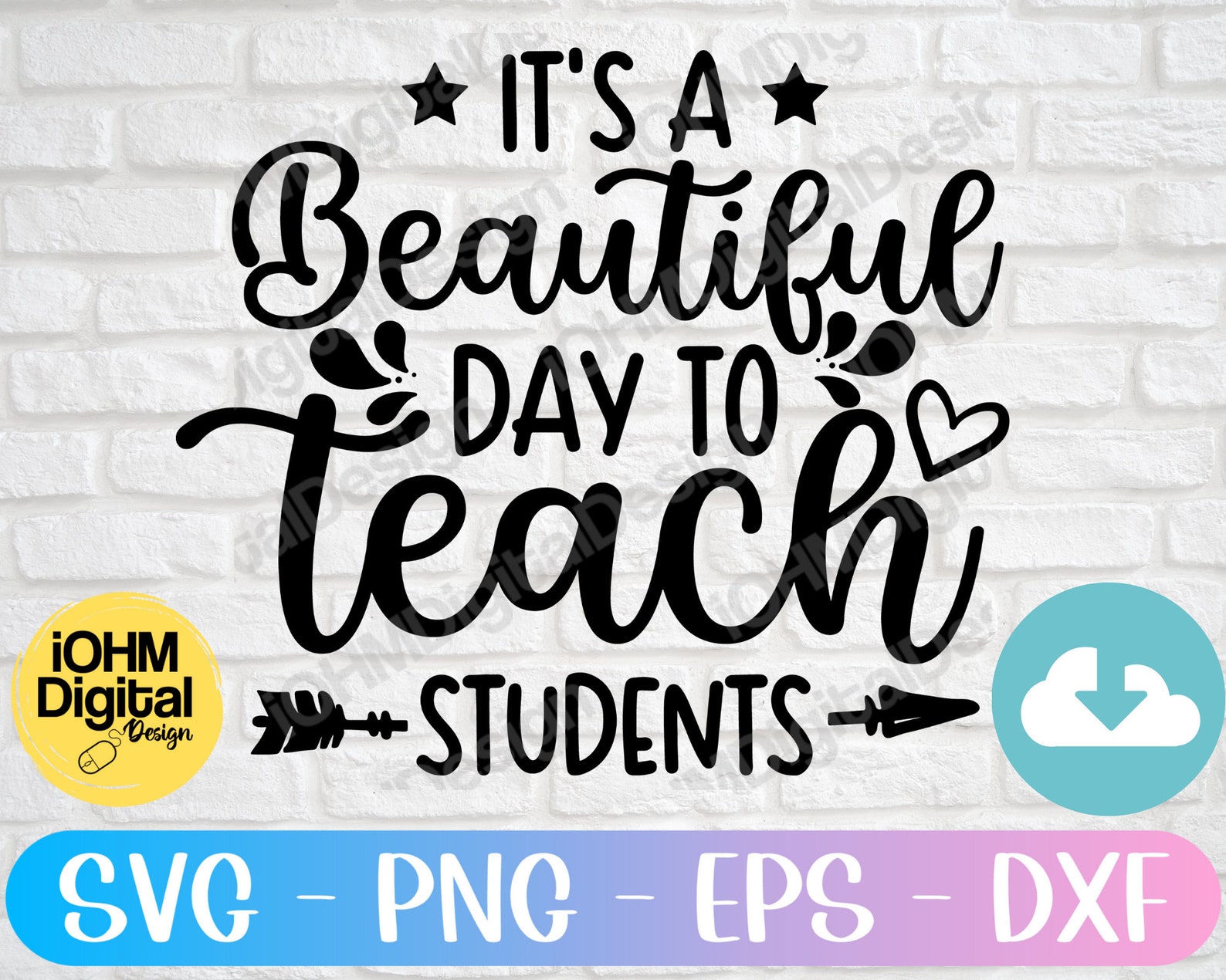 It's A Beautiful Day to Teach Students Svg Png Eps Dxf Cut - Etsy