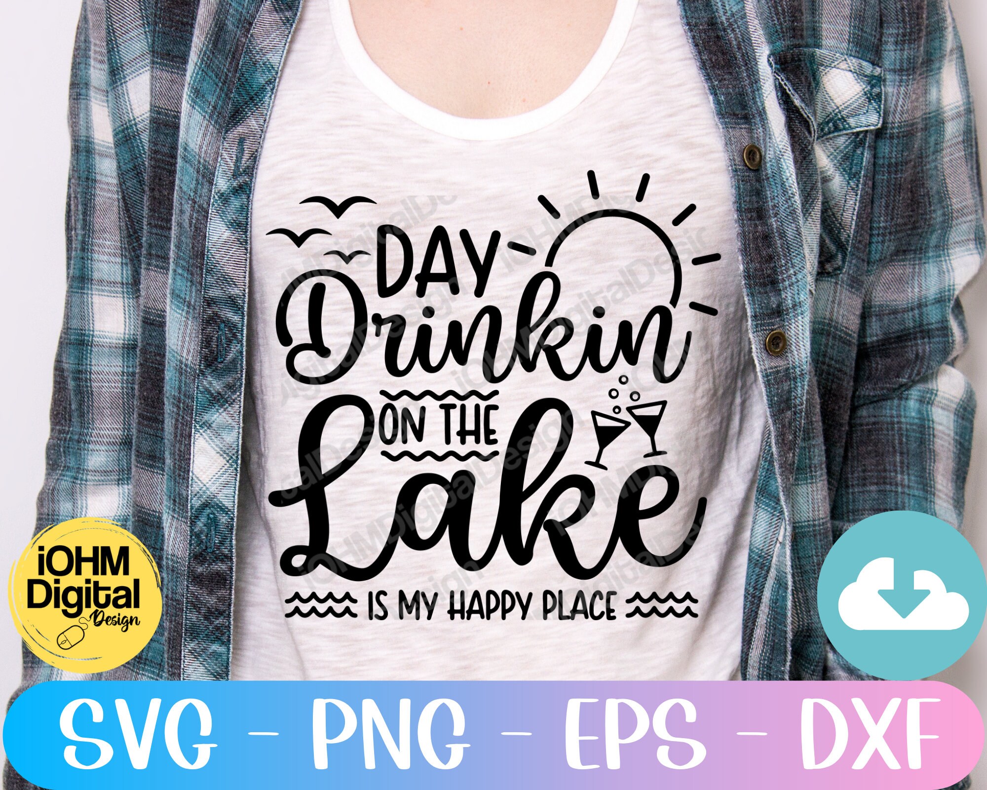 Day Drinkin on the Lake Svg Png Eps Dxf Digital Download/lake - Etsy UK