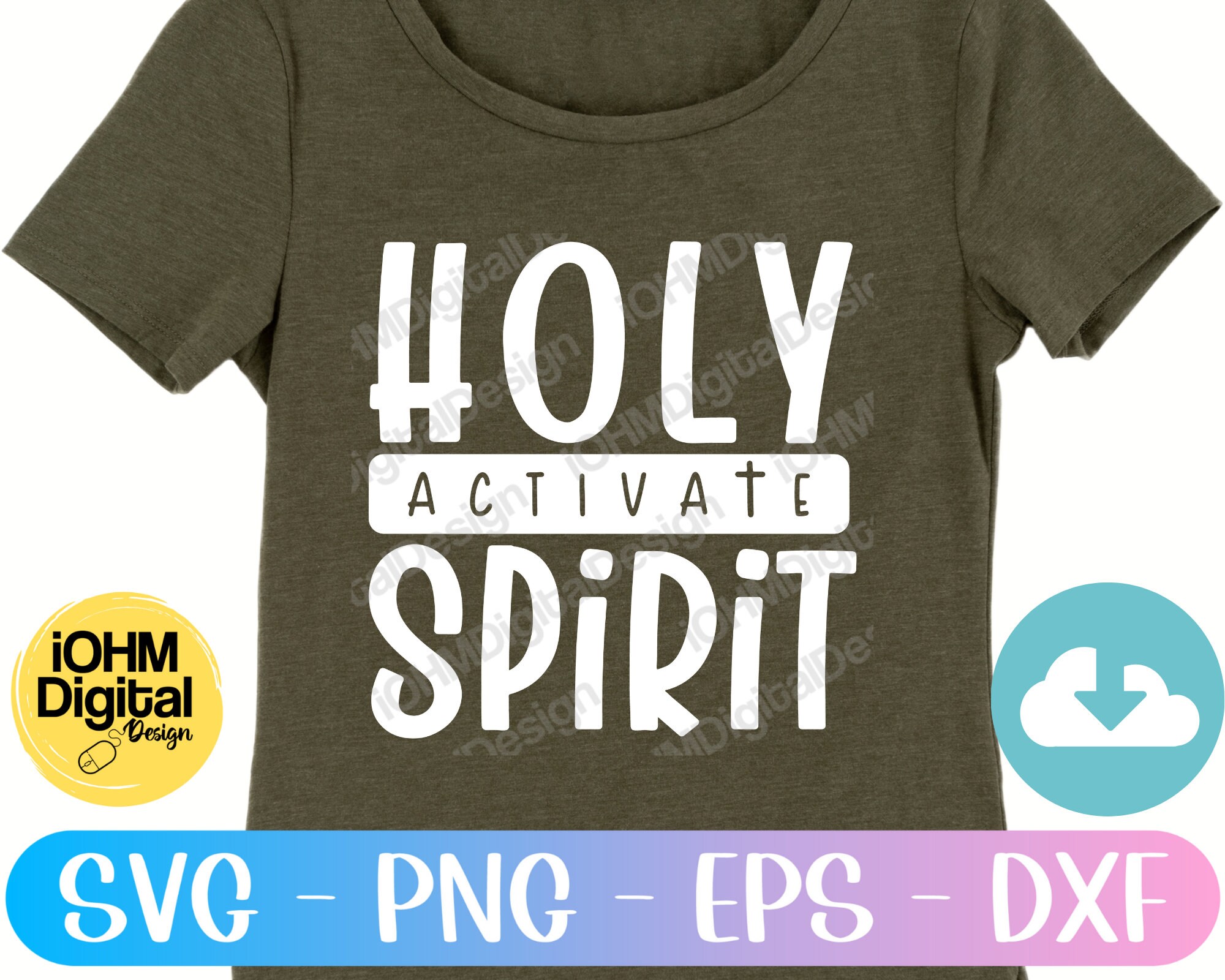 Holy Spirit Activate Svg Png Eps Dxf Cut File Christmas Svg | Etsy