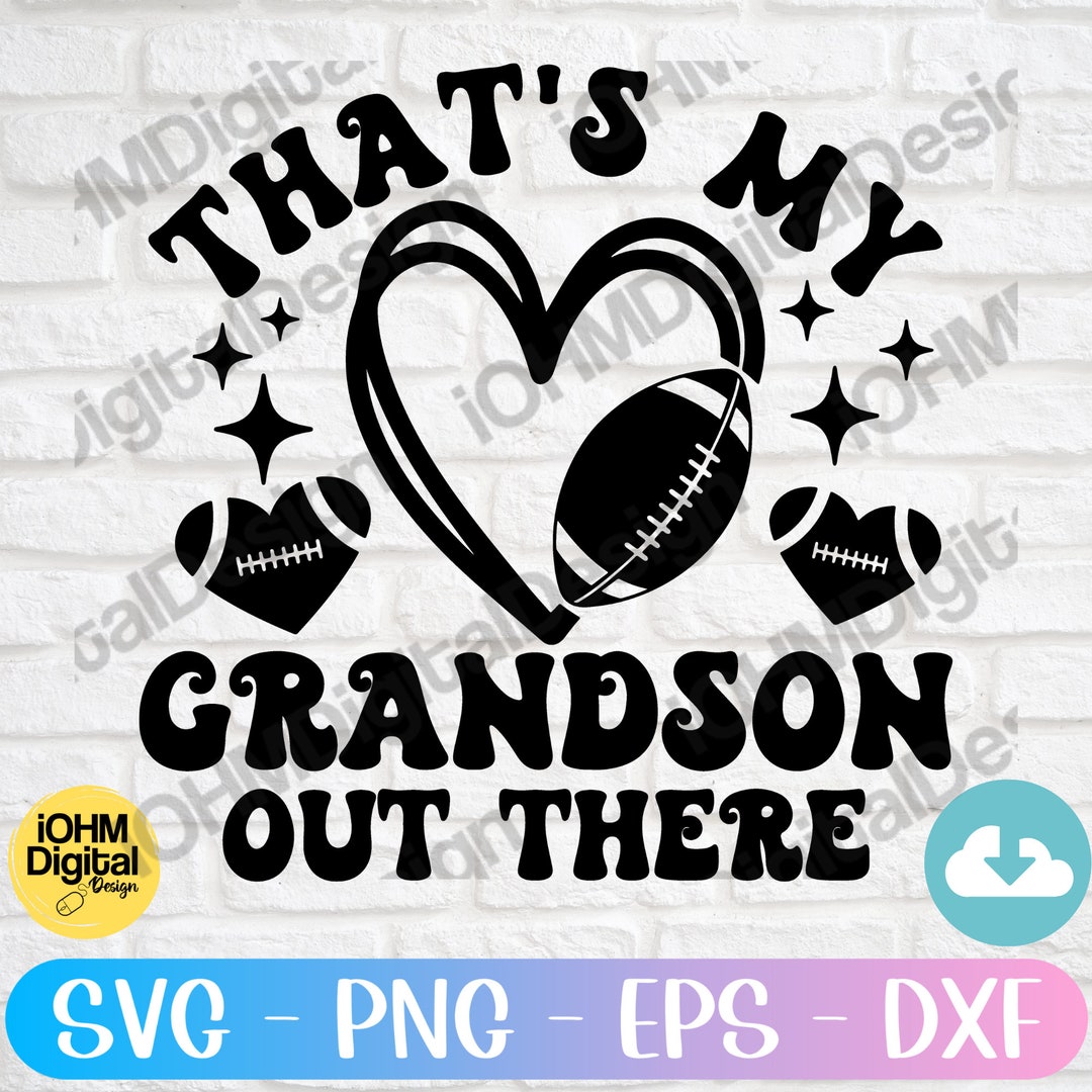Football Grandma SVG: Grandson Design, Nana Mimi (digital Files) - Etsy