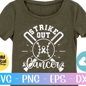 Strike Out Cancer Svg Png Eps Dxf Cut File | Cancer Survivor | Cancer ...