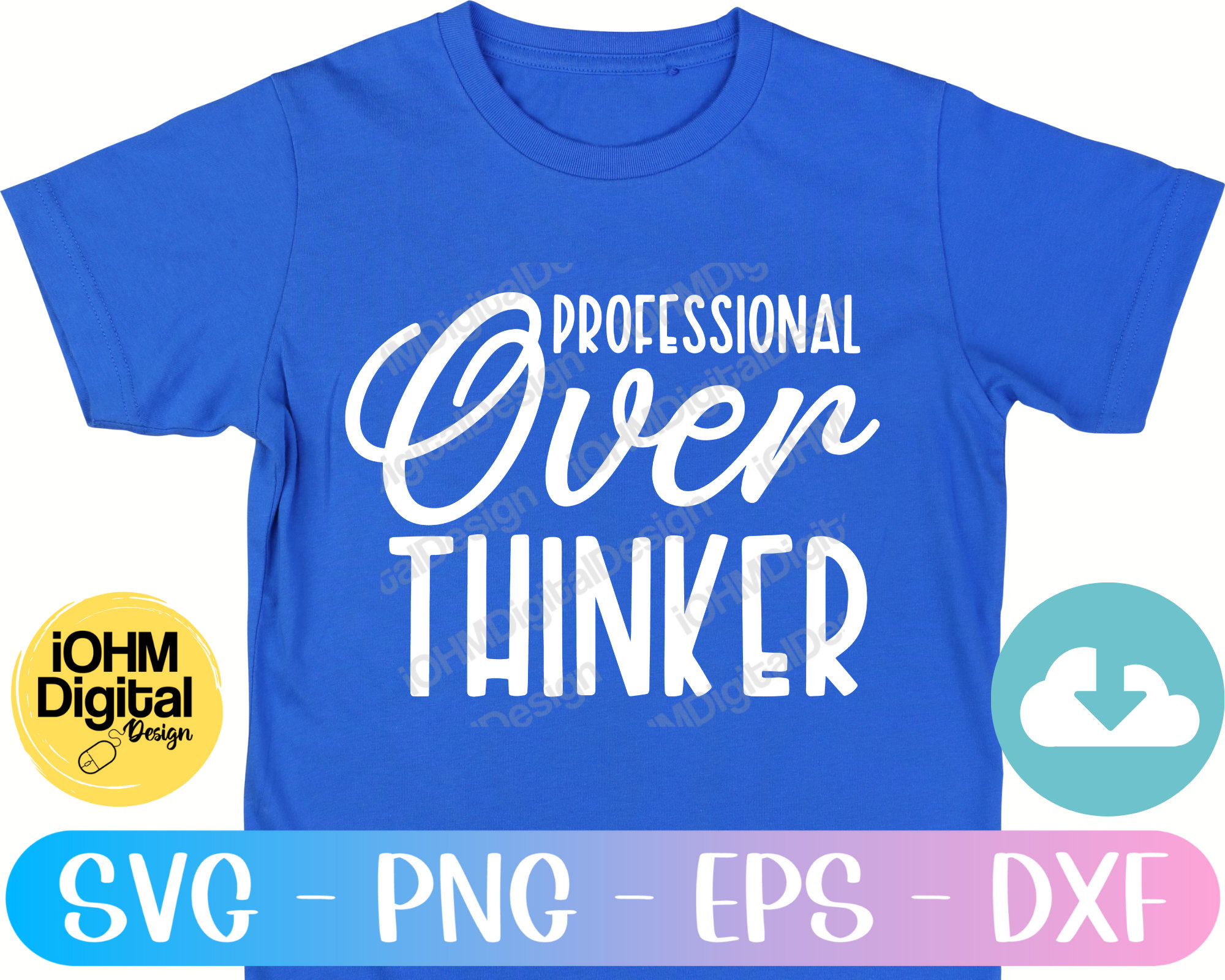 Professional Overthinker Svg Png Eps Dxf Cut File Sarcastic | Etsy