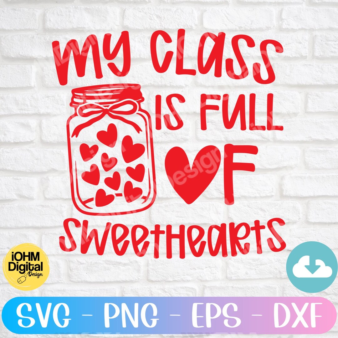 Sweethearts Teacher Valentine's Day SVG | Class Design (digital ...