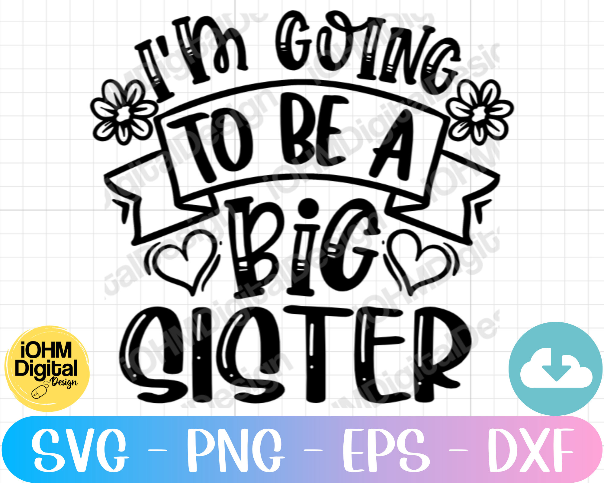 I'm Going to Be A Big Sister Svg/big Sister Svg Files for - Etsy