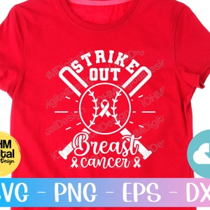 Strike Out Breast Cancer Awareness Svg Png Eps Dxf Cut File | Breast ...
