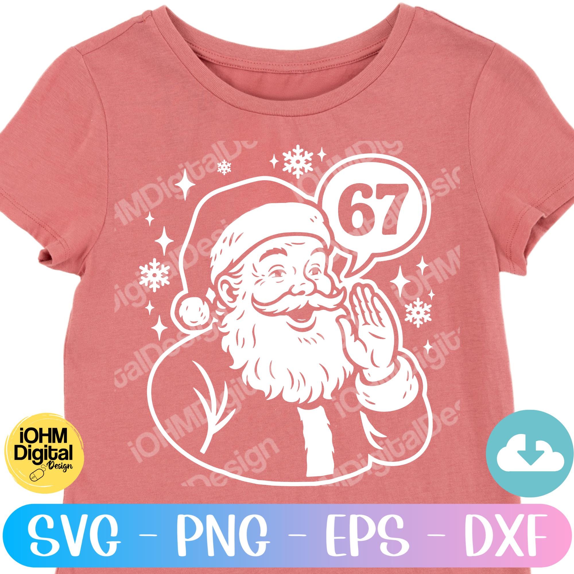 Santa Says 67 Six Seven Meme Christmas SVG PNG | Funny Trendy Xmas ...