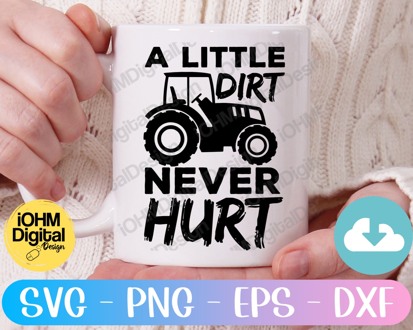 A Little Dirt Never Hurt Svg Png Eps Dxf Cut File Farm - Etsy