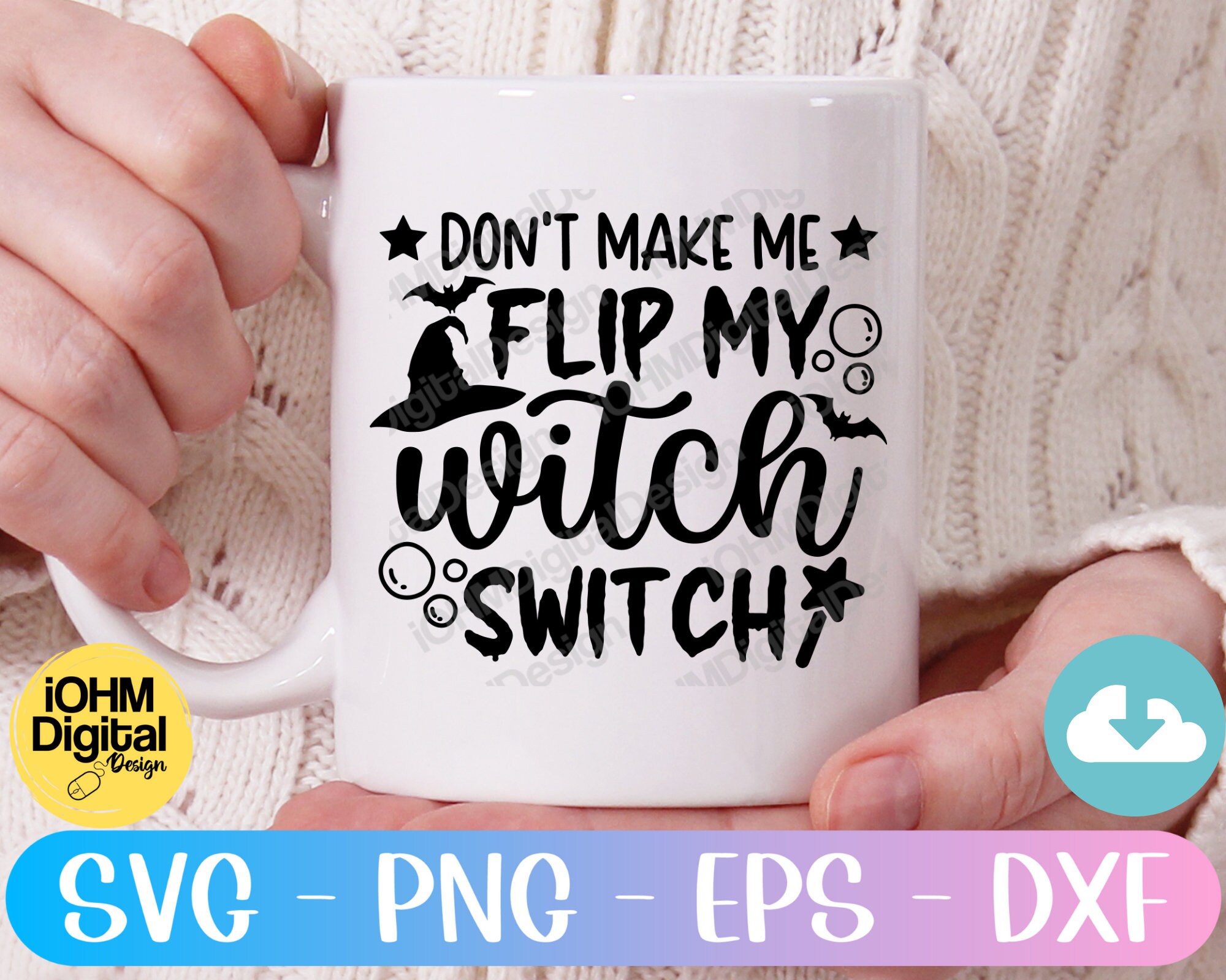 Witch Switch SVG: Halloween Shirt Design, Cricut Cut File (digital ...