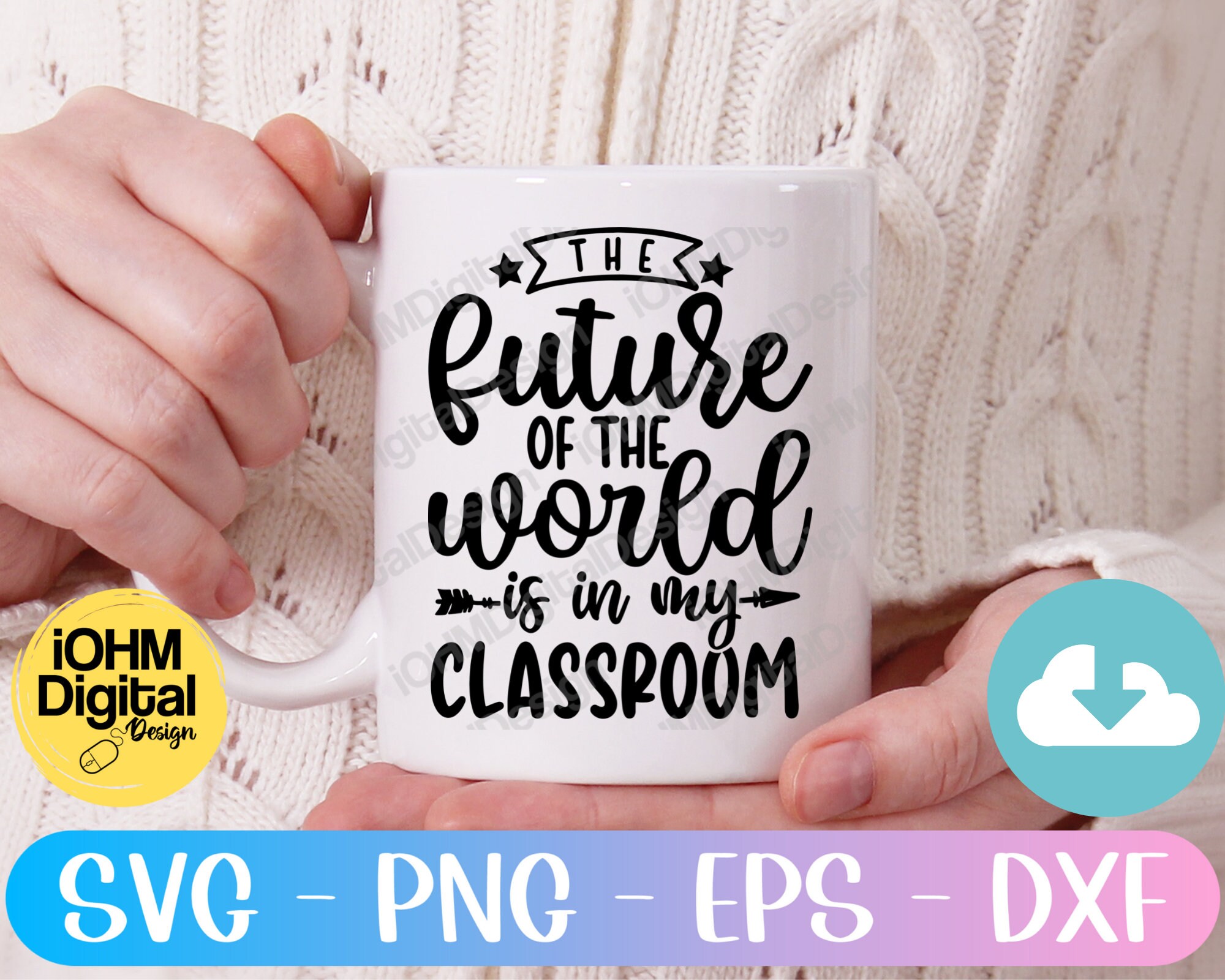 The Future of the World is in My Classroom SVG | Teacher Quote, Cricut ...