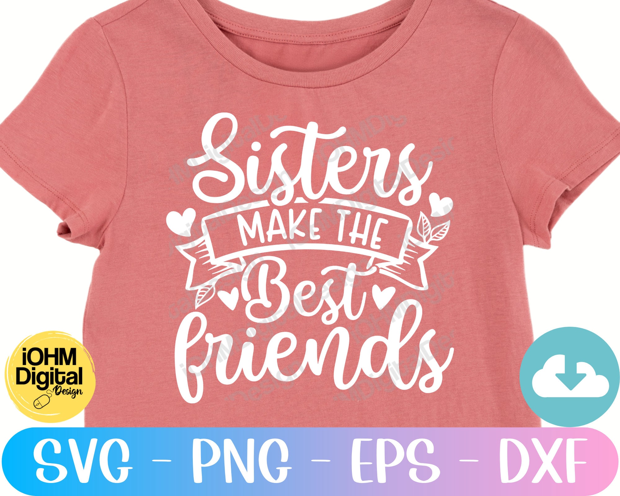 Las hermanas hacen que los mejores amigos Svg Png Eps Dxf - Etsy España
