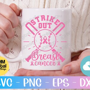 Strike Out Breast Cancer Awareness Svg Png Eps Dxf Cut File | Breast ...
