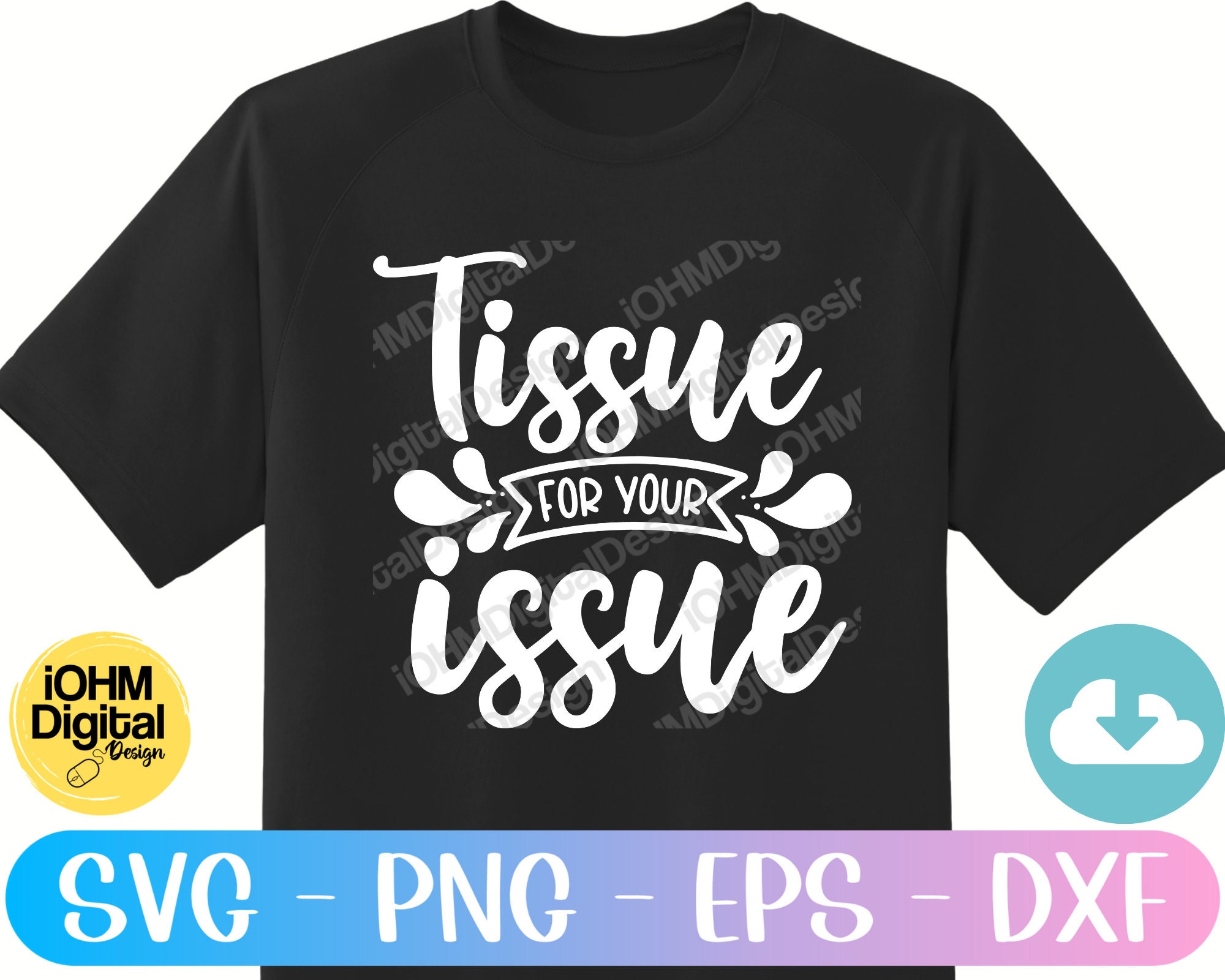 Tissue for Your Issue Svg Png Eps Dxf Cut File Mason Jar | Etsy