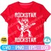 Rockstar Cat Guitar SVG | Rock and Roll Shirt Design (digital Download ...