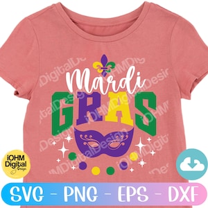 Retro Mardi Gras Mask SVG: Fleur De Lis, Louisiana Cut File (digital ...