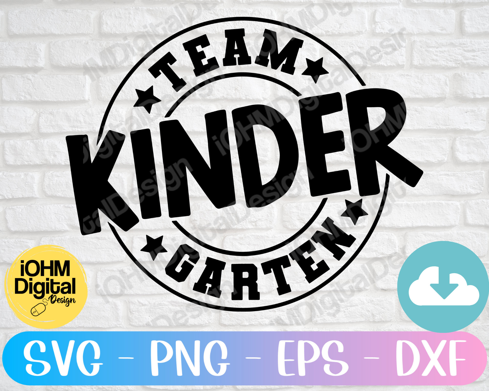 Team Kindergarten Svg Png Eps Dxf Cut File Kindergaten Squad - Etsy