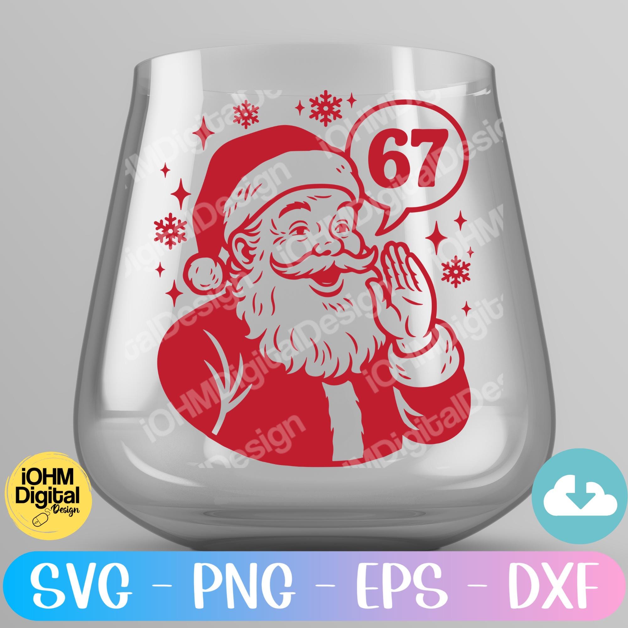 Santa Says 67 Six Seven Meme Christmas SVG PNG | Funny Trendy Xmas ...