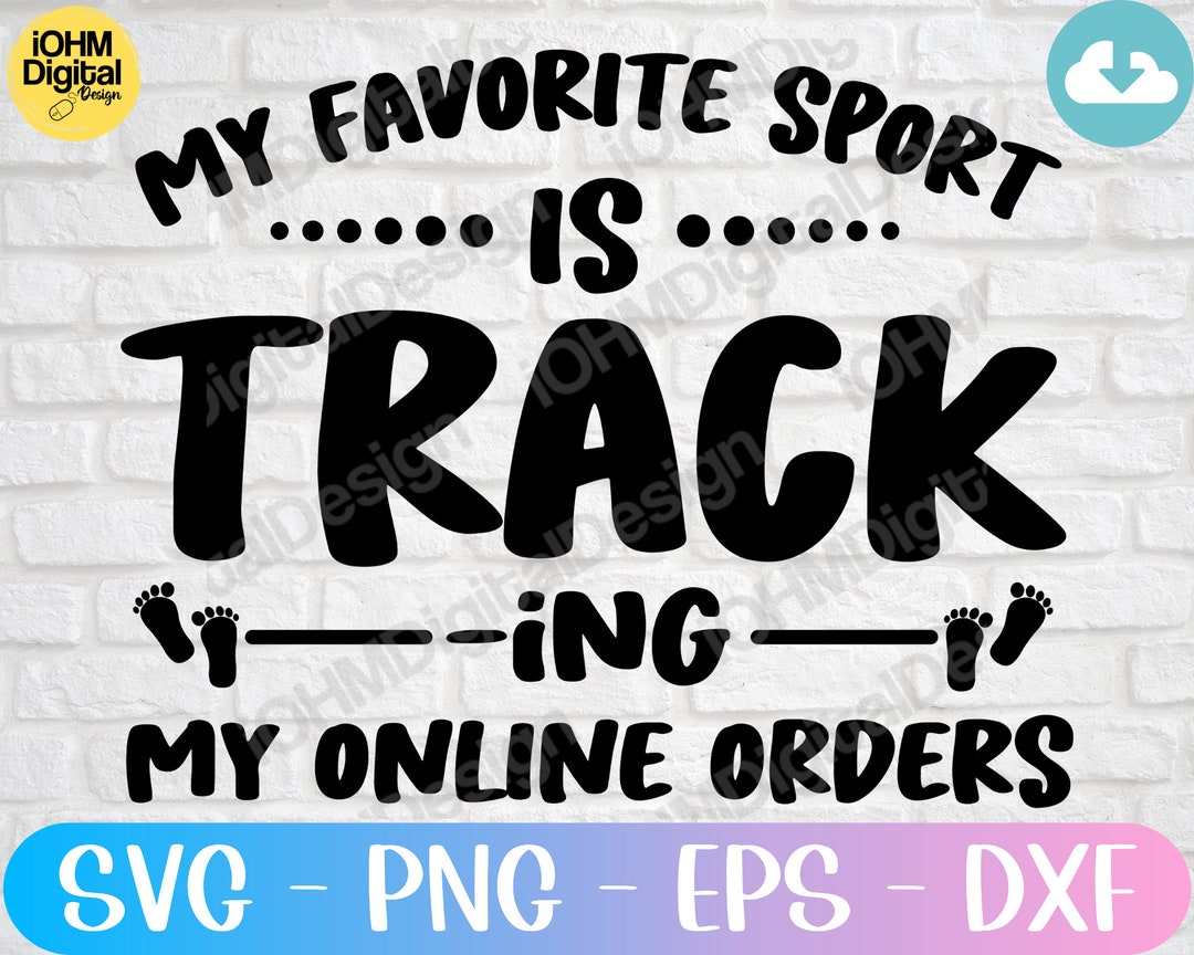 Funny Shopper SVG: Tracking Online Orders, Digital Files (svg, Png, Eps ...