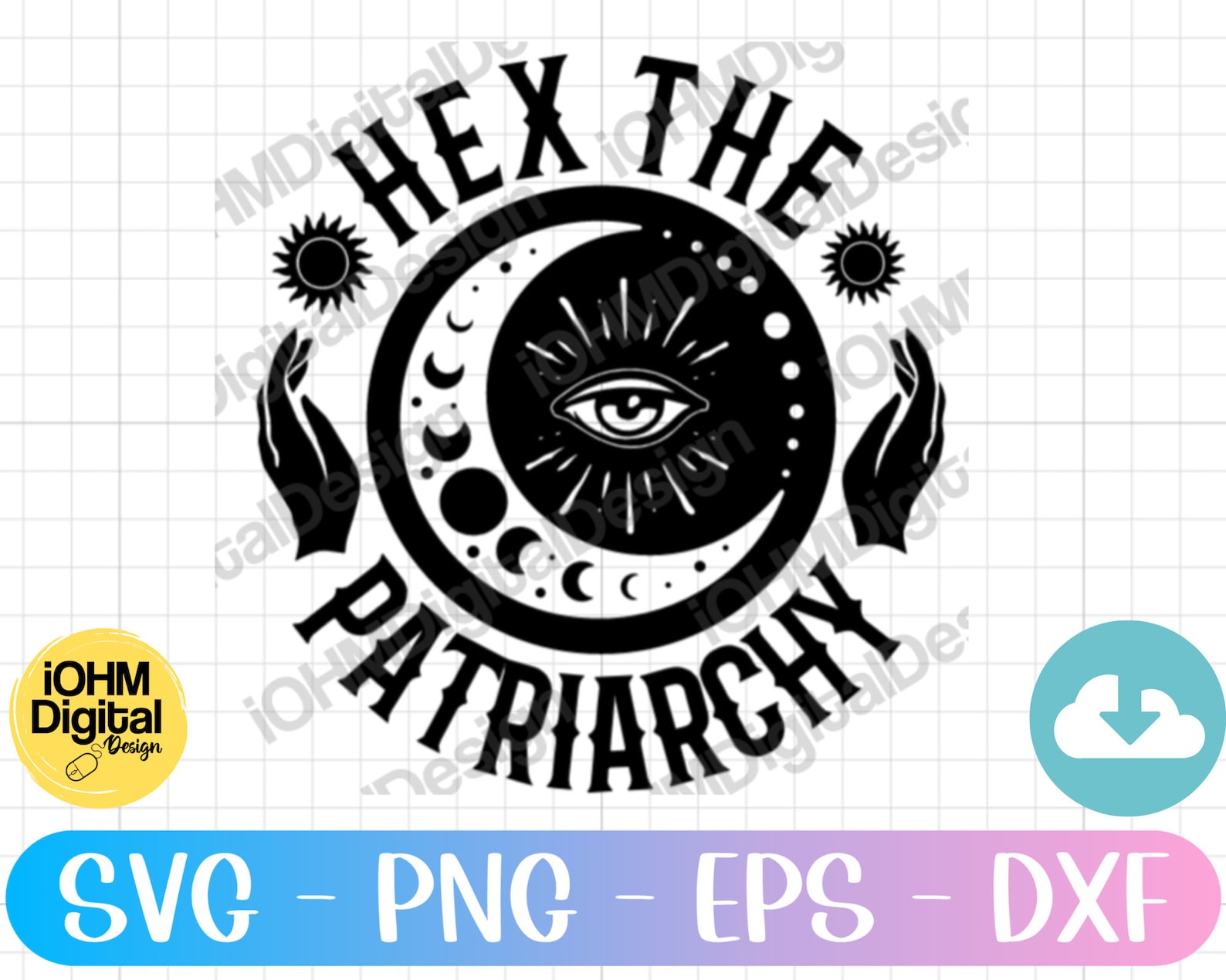 Hex the Patriarchy Svg Png Eps Dxf Cut File Witchy Svg - Etsy