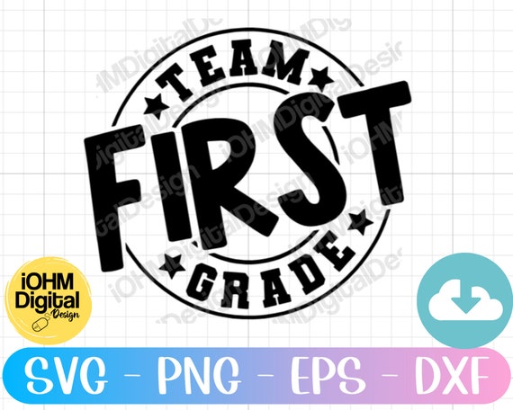 First Grade Team svg Art & Collectibles Digital etna.com.pe
