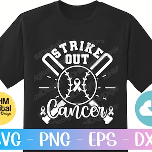 Strike Out Cancer Svg Png Eps Dxf Cut File | Cancer Survivor | Cancer ...