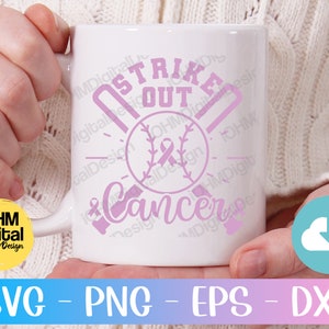 Strike Out Cancer Svg Png Eps Dxf Cut File | Cancer Survivor | Cancer ...
