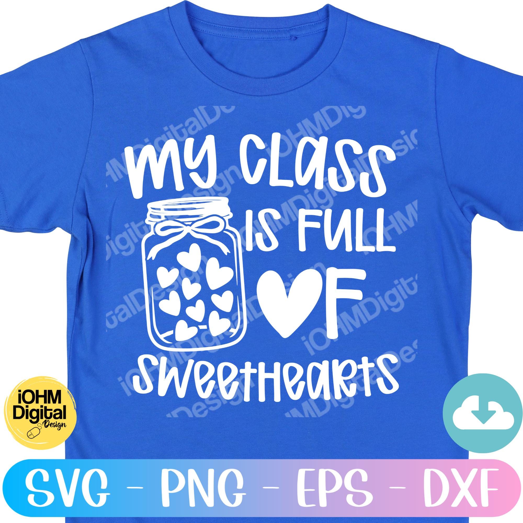 Sweethearts Teacher Valentine's Day SVG | Class Design (digital ...