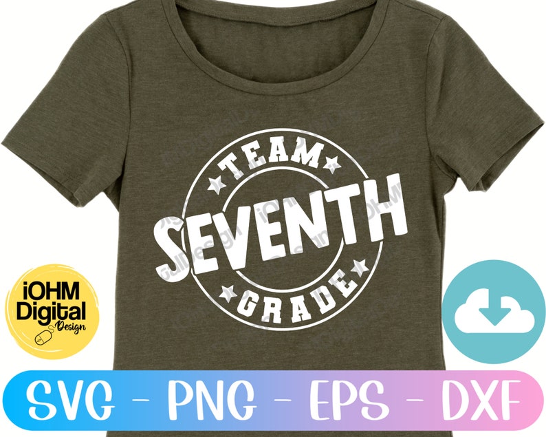 Team Seventh Grade Svg Png Eps Dxf Cut File Team 7th Grade - Etsy