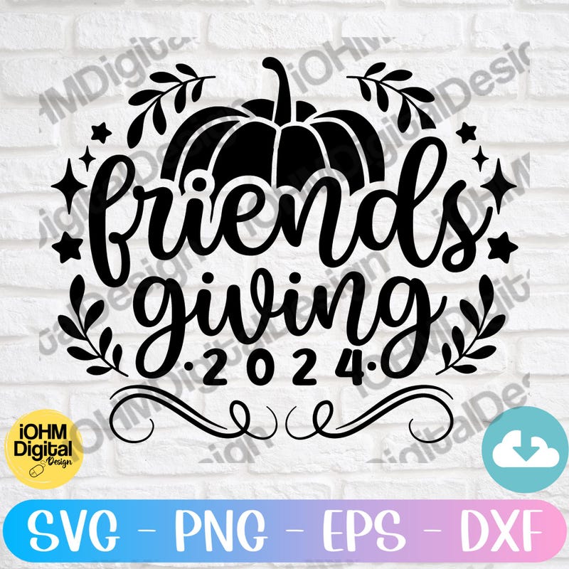 Friendsgiving Svg - Etsy