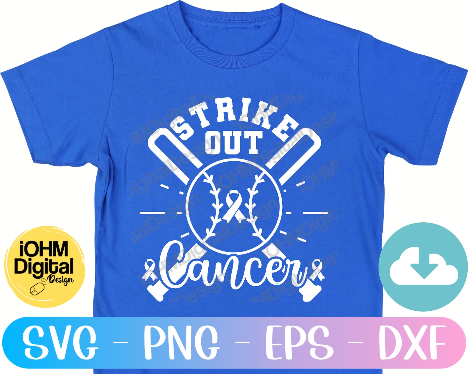 Strike Out Cancer Svg Png Eps Dxf Cut File Cancer Survivor - Etsy