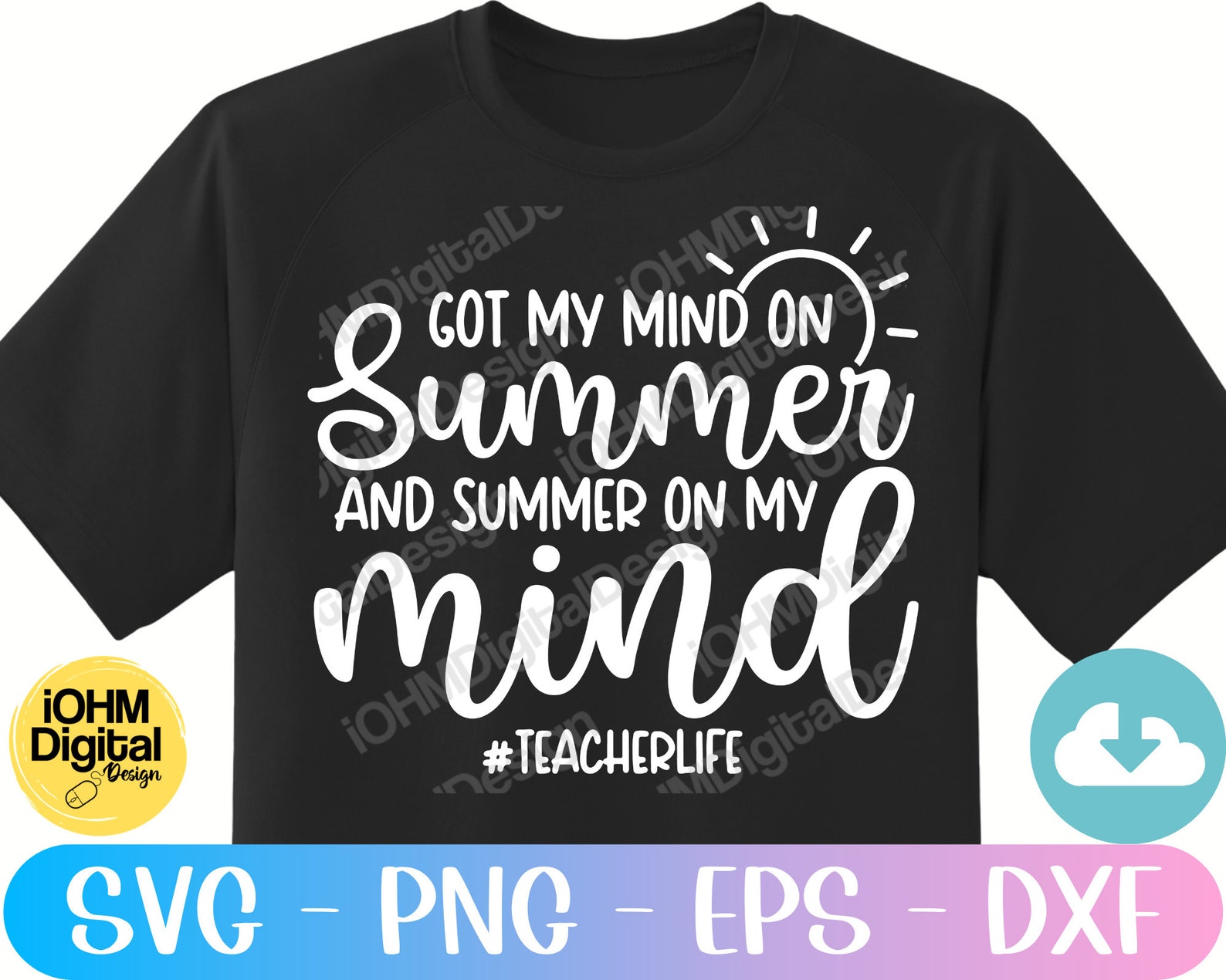 Got My Mind on Summer and Summer on My Mind Svg Png Eps Dxf - Etsy