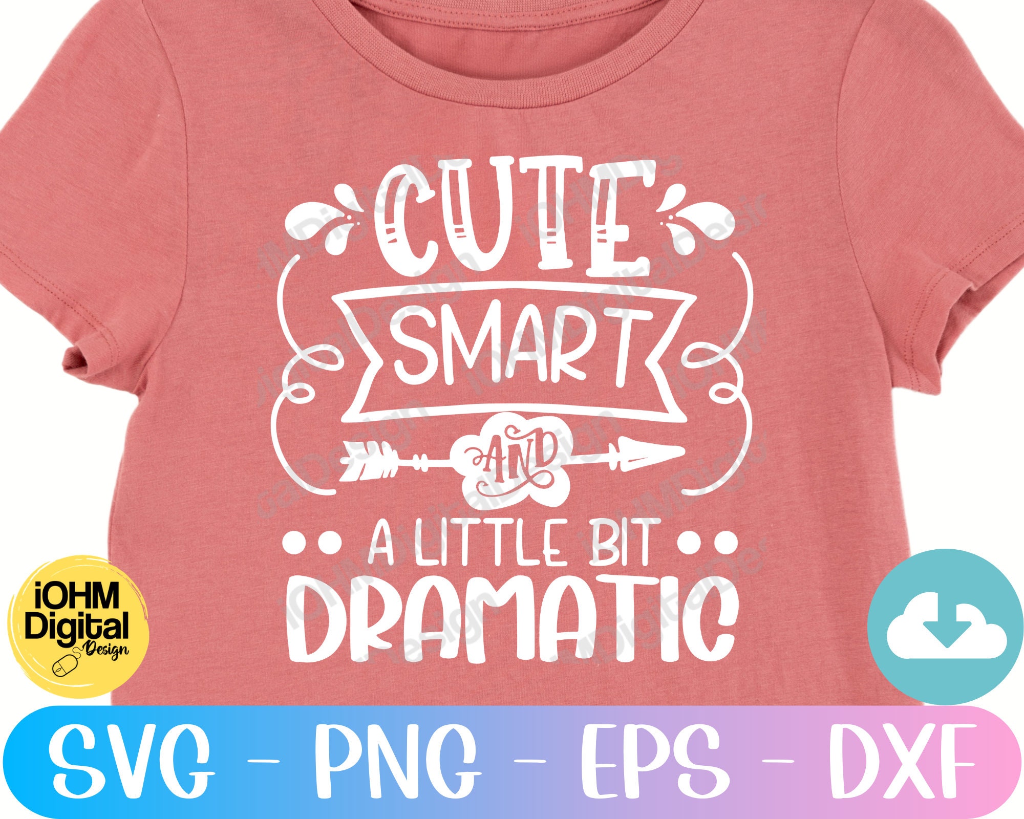 Cute Smart and A Little Bit Dramatic Svg Files for - Etsy
