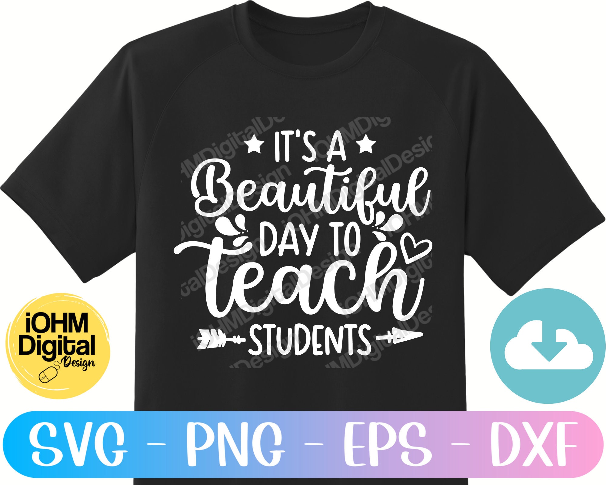 It's A Beautiful Day To Teach Students Svg Png Eps Dxf Cut | Etsy