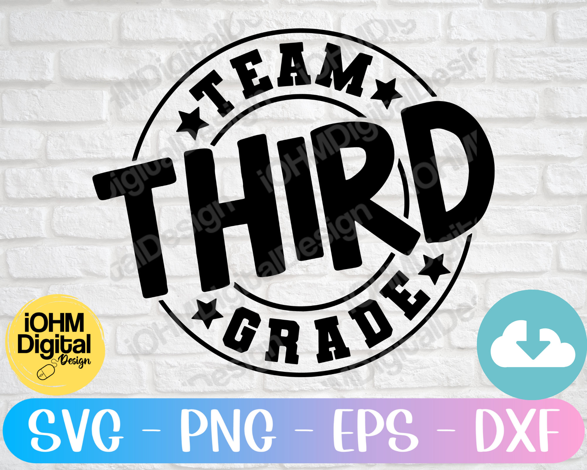 Team Third Grade Svg Png Eps Dxf Cut File Back to School Svg - Etsy