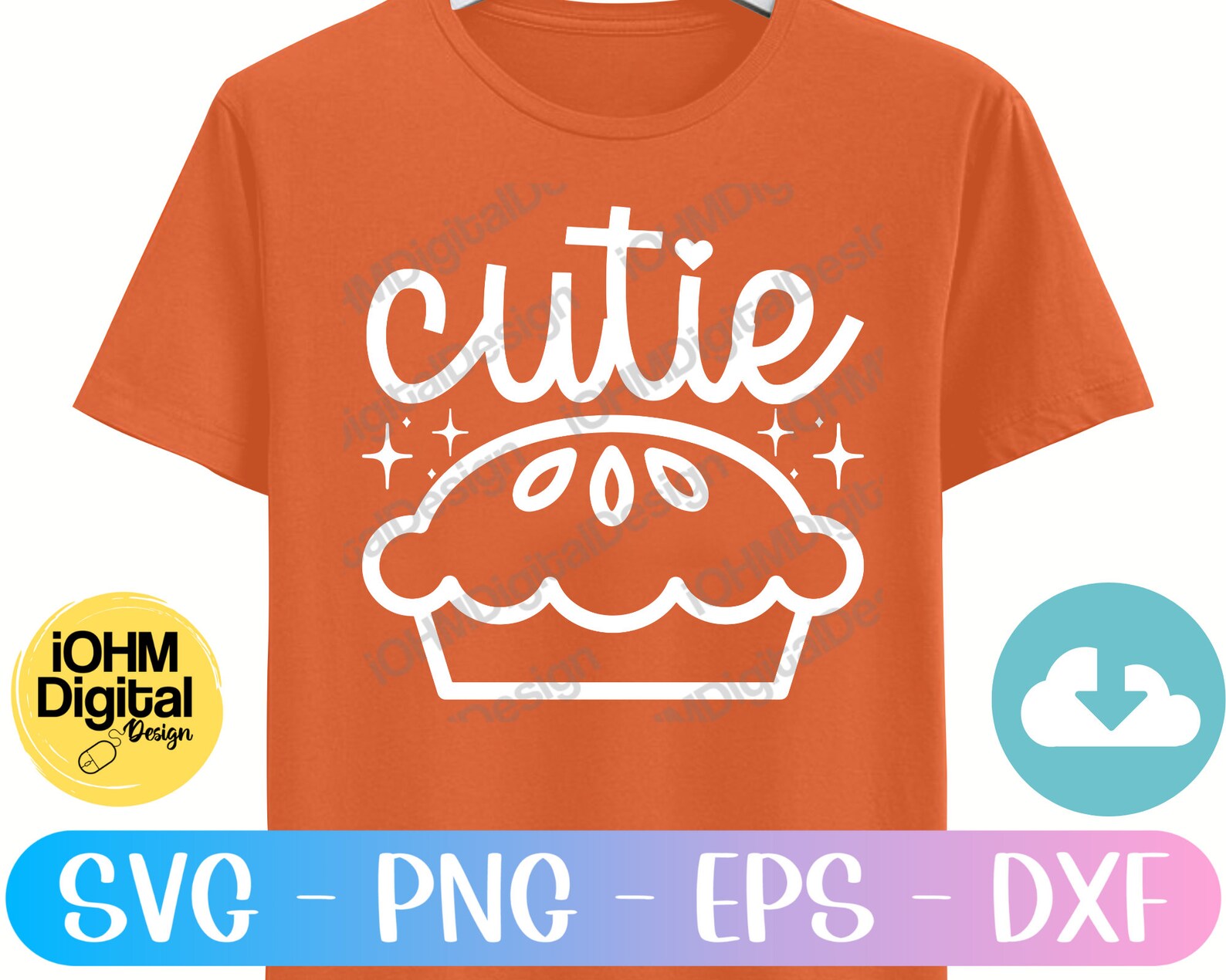 Cutie Pie Thanksgiving SVG: Fall Baby Onesie Design (digital Download ...