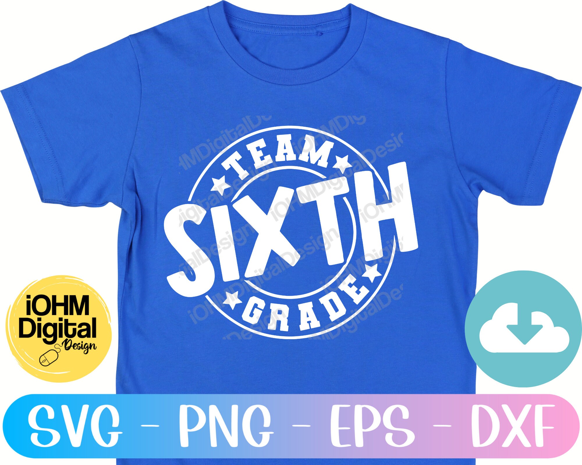 Team Sixth Grade Svg Png Eps Dxf Cut File Team 6th Grade Svg - Etsy