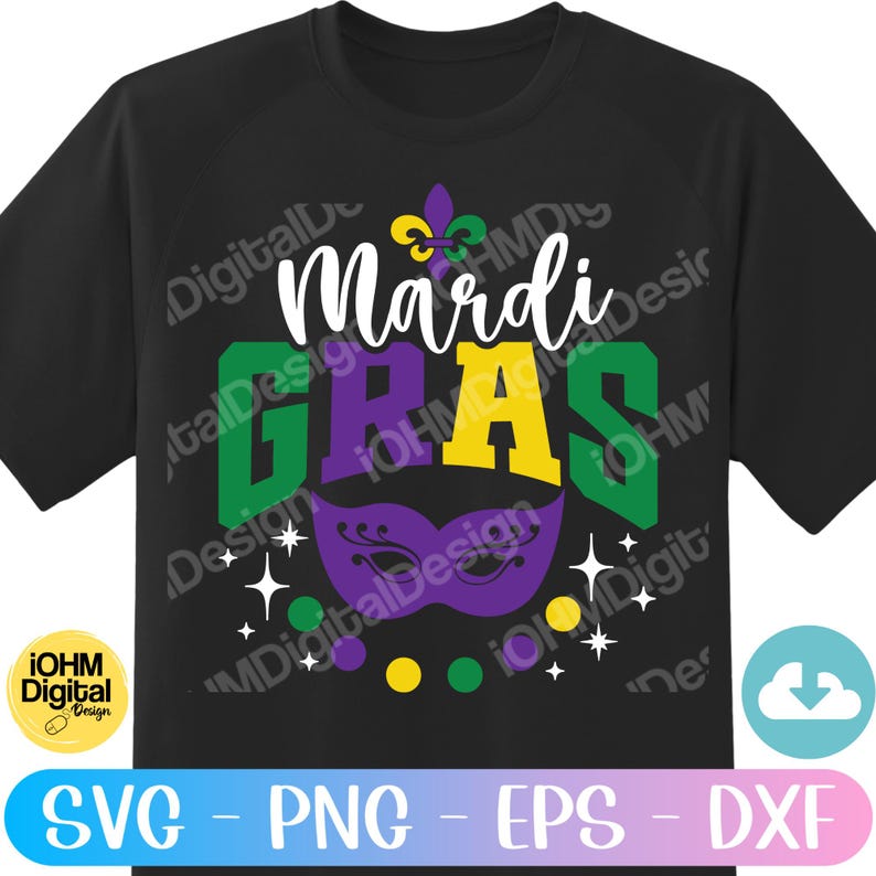 Retro Mardi Gras Mask SVG: Fleur De Lis, Louisiana Cut File (digital ...