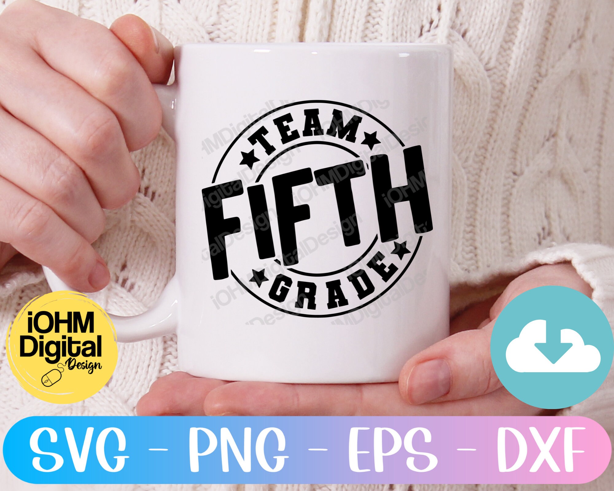 Team Fifth Grade SVG: Back to School Cut File (digital Download) - Etsy