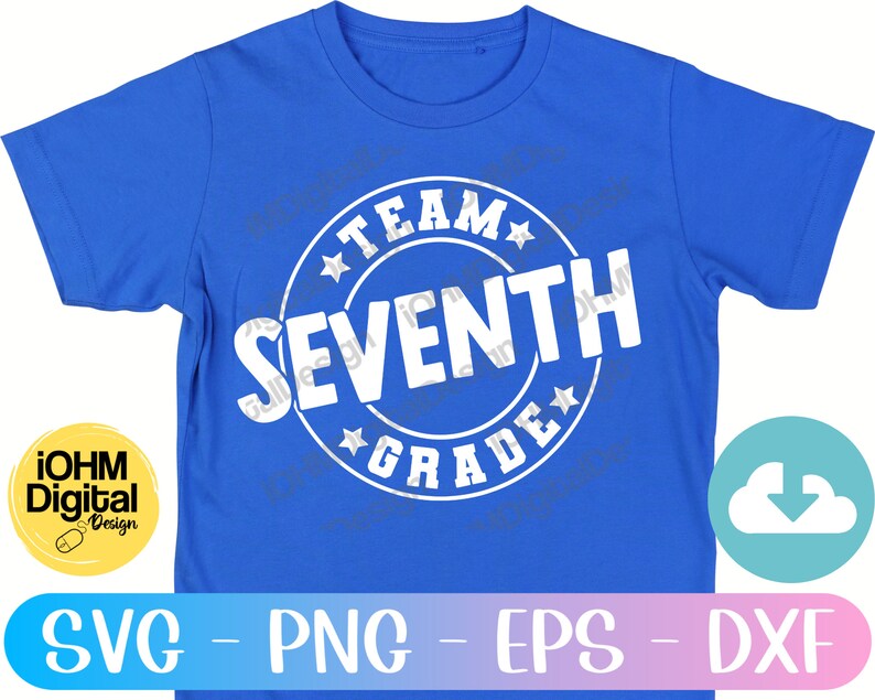 Team Seventh Grade Svg Png Eps Dxf Cut File Team 7th Grade - Etsy